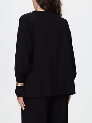 SIMONA CORSELLINI Draped Cowl Neck Sweater