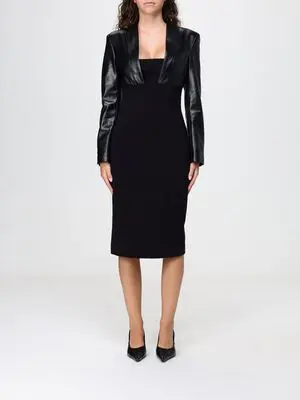 SIMONA CORSELLINI Square-neck Jersey Sheath Midi Dress