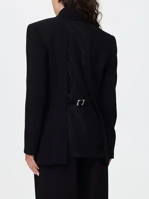 SIMONA CORSELLINI Tuxedo Blazer With Satin Shawl Collar And Lace Details