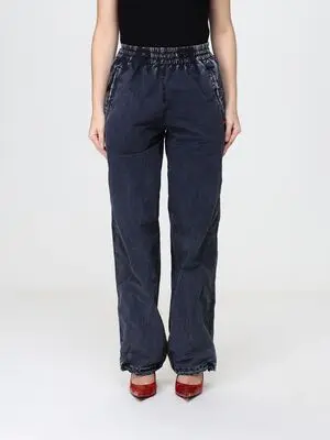DIESEL® Papyri Wide-leg Nylon Trousers - Blue