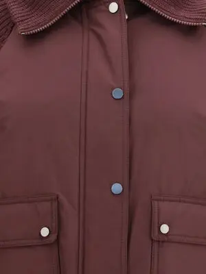 Brunello Cucinelli Padded Wool-knit Cardigan With Patch Pockets - Brown