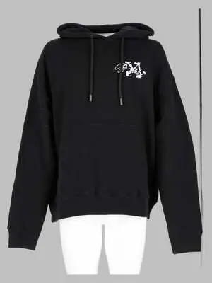 Off-White 100% Cotton Sweatshirt - Black