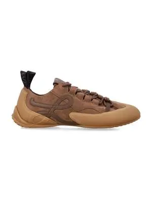 Loewe Suede Calfskin Grip Sneakers - Biscuit