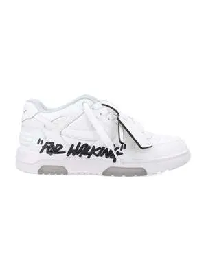 Off-White Low-top Leather Graffiti Sneakers