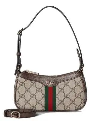 Gucci Mini Gg Monogram Fabric Crossbody Bag Height 11 Cm; Width 19.5 Cm