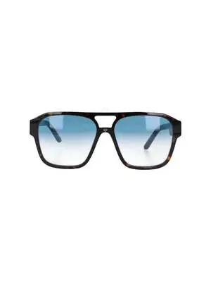 FACE.HIDE Oversized Square Sunglasses - Blue