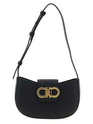 FERRAGAMO Gabry' Shoulder Bag - Black