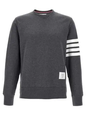 Thom Browne Classic Loopback 4-bar' Sweatshirt - Gray