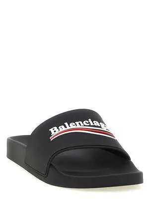 Balenciaga Pool Slides - Black