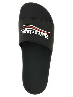 Balenciaga Pool Slides - Black