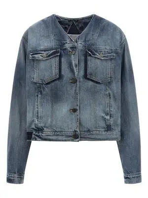 MAISON MARGIELA Folded Collar Denim Jacket