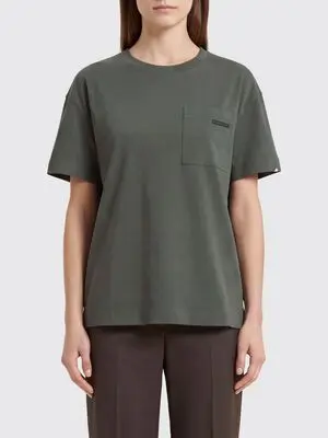 Brunello Cucinelli Cotton Crewneck T-shirt With Monili Embellishment - Green
