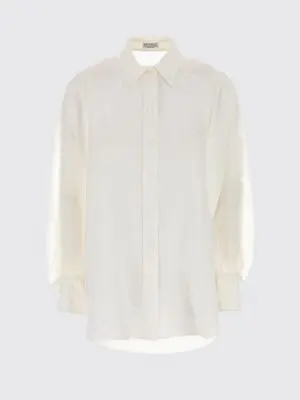 Brunello Cucinelli Relaxed Fit Pure Silk Shirt With French Collar