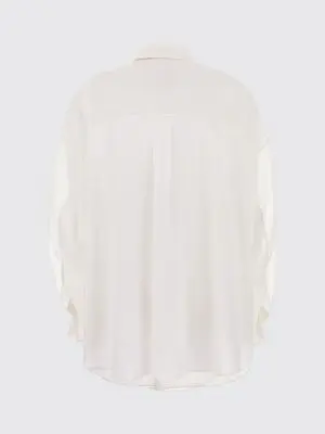 Brunello Cucinelli Relaxed Fit Pure Silk Shirt With French Collar