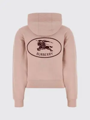 Burberry Embroidered Ekd Cotton Zip-up Hoodie - Beige