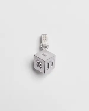 Dior Charms Die Pendant - Silver
