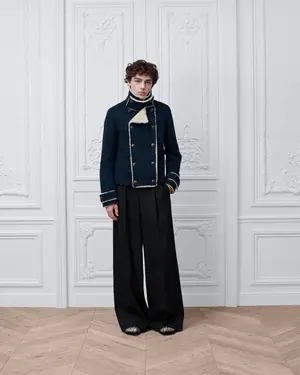 Dior Loose-fit Pants - Black Wool Drill
