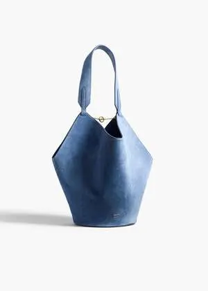 Khaite Small Lotus Tote In Suede