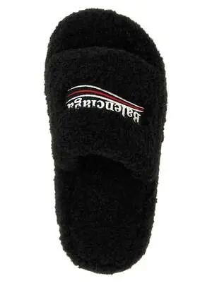 Balenciaga Furry Platform' Slides