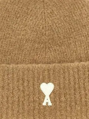 AMI Paris De Cœur Beanie - Cream