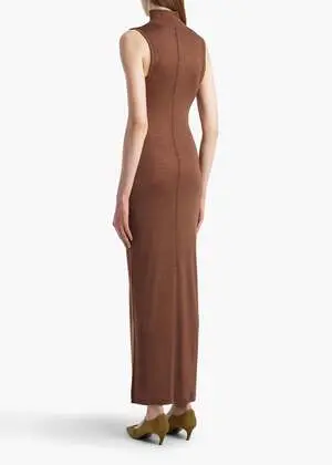 Khaite Demi Dress In Wool Silk