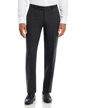 JACK VICTOR Stretch Flannel Trousers - Grey