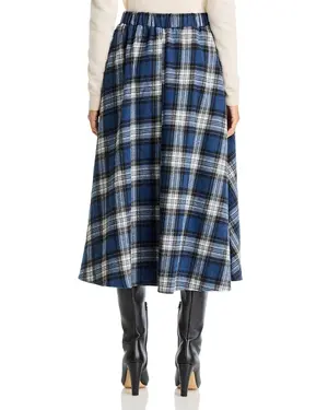 AREA STARS Blake Printed Midi Skirt