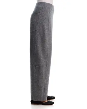 Guest In Residence Felted Wool & Cashmere Barrel Pants