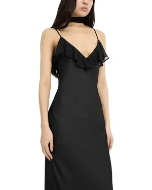 ROTATE BY BIRGER CHRISTENSEN V Neck Slip Dress