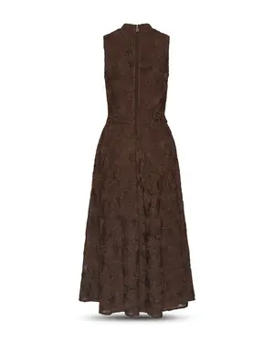 ROTATE BY BIRGER CHRISTENSEN Flower Mesh Flared Dress