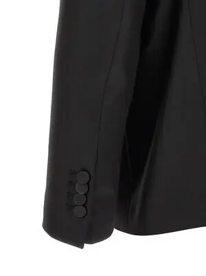 Tagliatore Bruce' Tuxedo Dress - Black