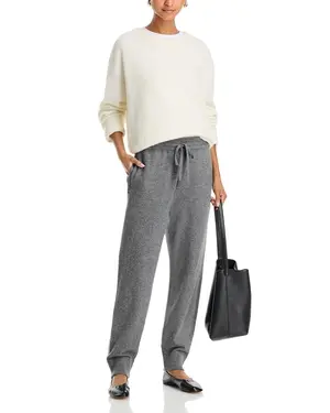 American Vintage Vito Alpaca Wool Blend Crewneck Sweater - Blanc