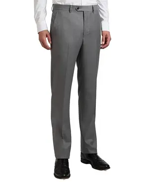 Santorelli Roma2 Super 130's Bi-stretch Wool Trousers Grey