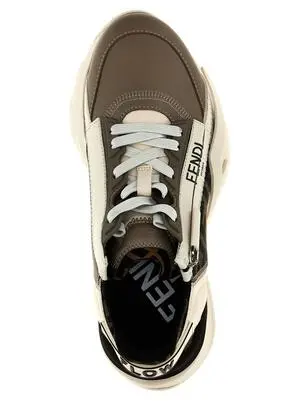 Fendi Flow Leather Sneakers - Multicolor