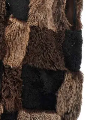 Marni Long Shearling Vest - Brown