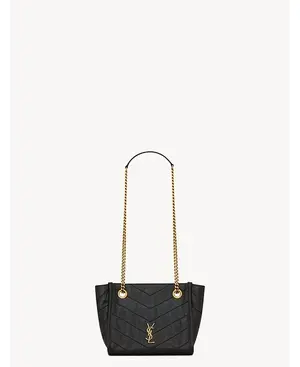 Saint Laurent Niki Mini Shopping - Black