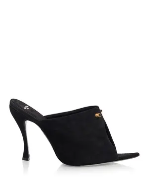 Balenciaga Midnight City Mule Slide Sandals - Black/gold
