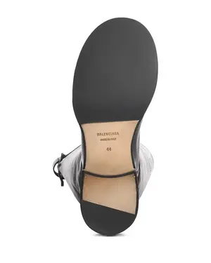 Balenciaga Buckle Tall Leather Boots