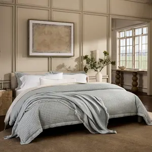 BOLL & BRANCH Mosaic Waffle Duvet Cover, King/california King