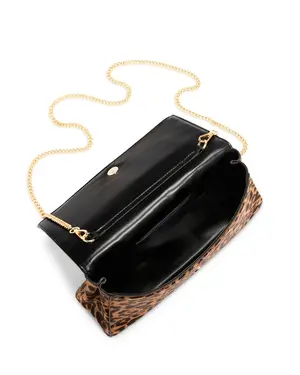 Aqua Small Calf Hair Clutch Exclusive