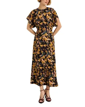 MARIE OLIVER Kamari Printed Round Neck Dress
