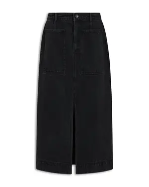 MARIE OLIVER Leighton Cotton Midi Skirt