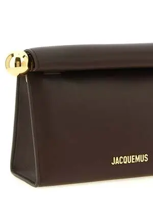Jacquemus Le Sac Rond Carré Clutch - Brown