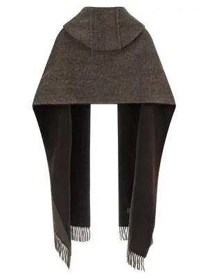 Brunello Cucinelli Scarf With Reversible Hood - Brown