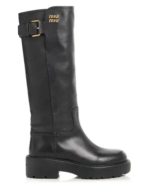 Miu Miu Tall Leather Boots
