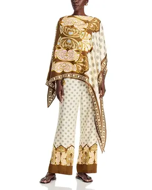 La DoubleJ Silk Printed Scarf Top
