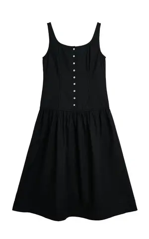 SKALL STUDIO Helmine Cotton Corsage Dress - Black