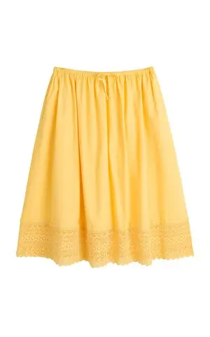 SKALL STUDIO Lara Cotton Maxi Skirt - Yellow