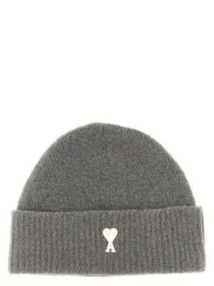 AMI Paris De Coeur Beanie - Gray
