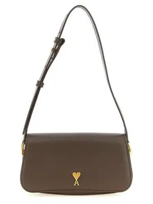 AMI Paris Paris Paris' Shoulder Bag - Brown